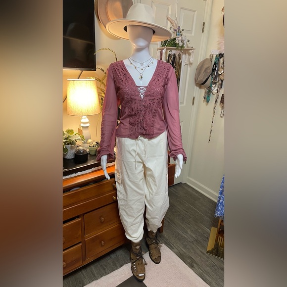 Source Unknown | Pants & Jumpsuits | Womens New With Tag Cream Colored ...